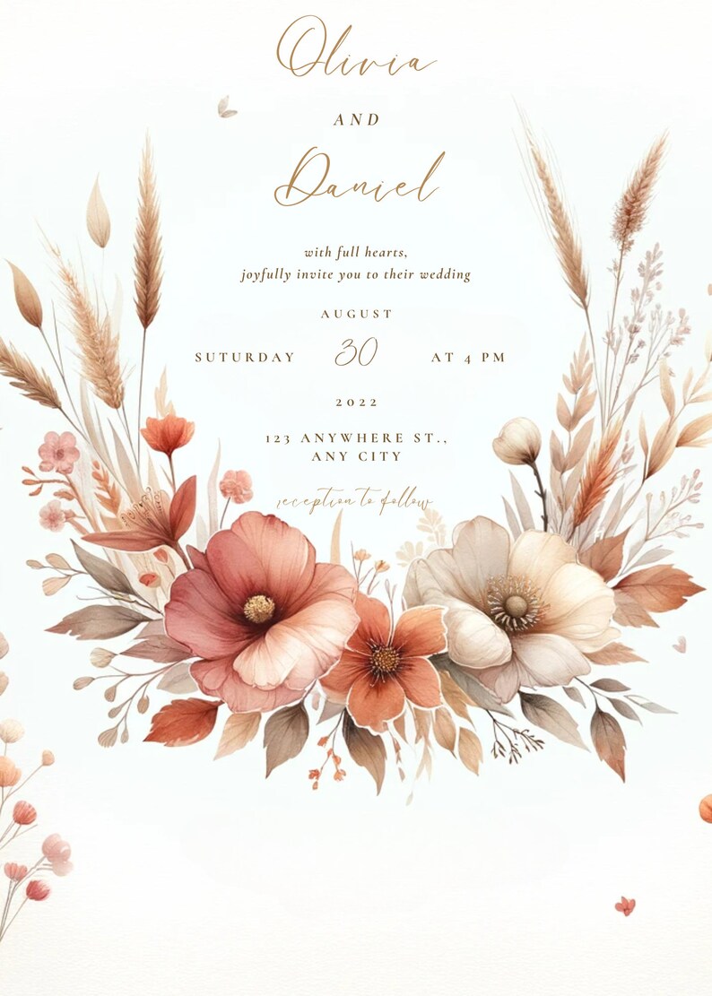 Elegant and Rural Wedding Invitation Bundle: Sophisticated and ...