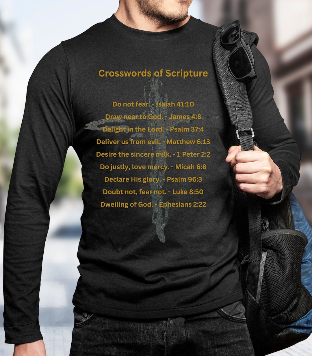 Bible Scripture Long Sleeve T-shirt - Express Your Faith With Bible ...