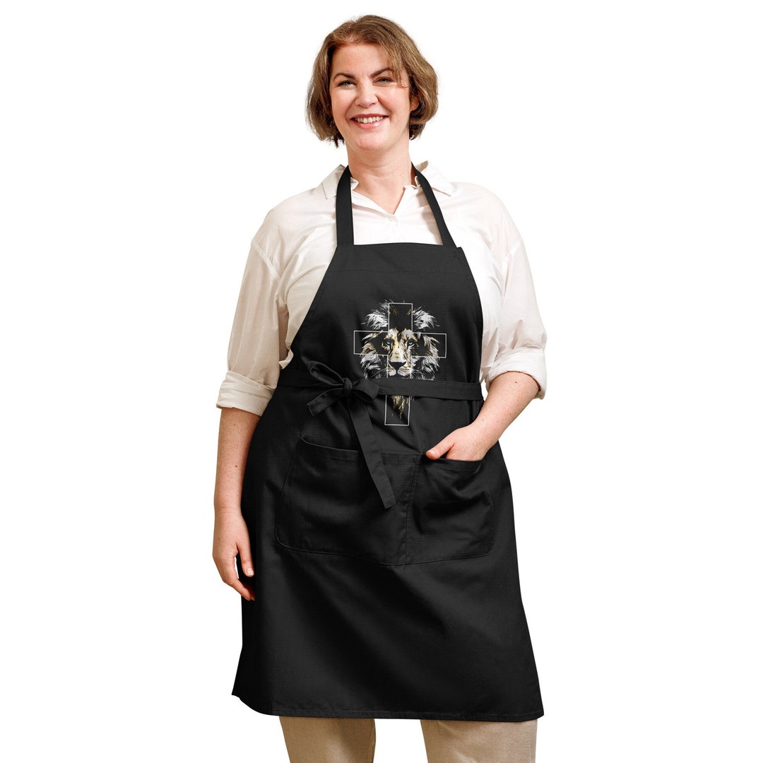 Lion of Judah High-quality Organic Cotton Apron - Ethically Sourced ...