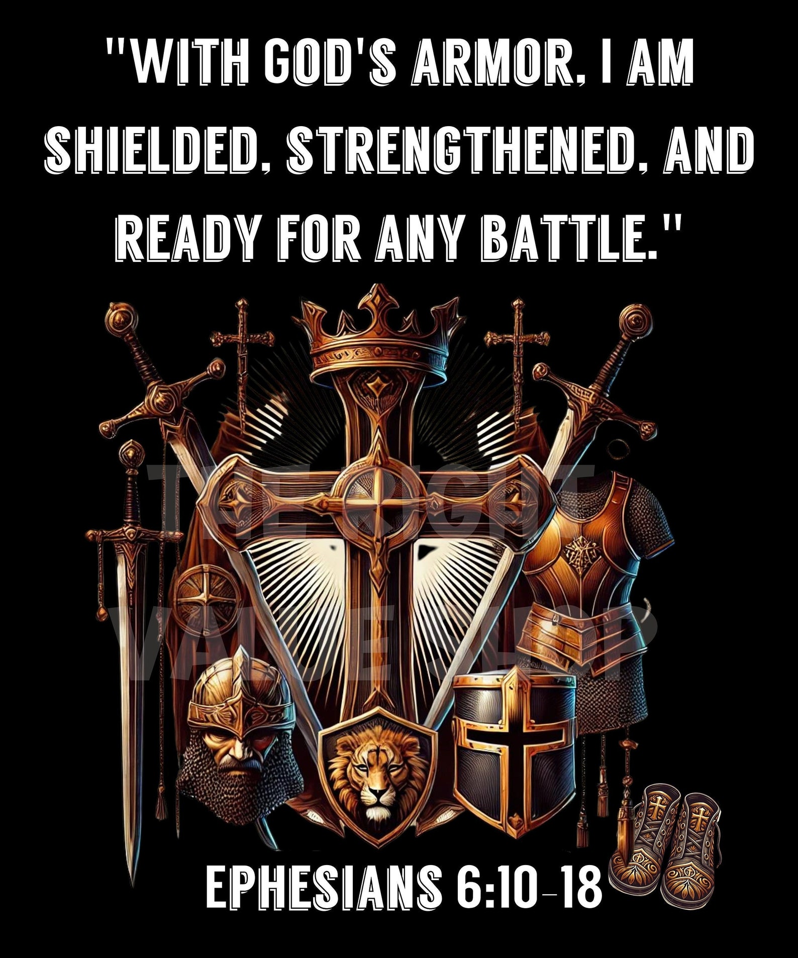 Armor of God Three PNG Digital Download, Ephesians 6:10-18, Christian ...