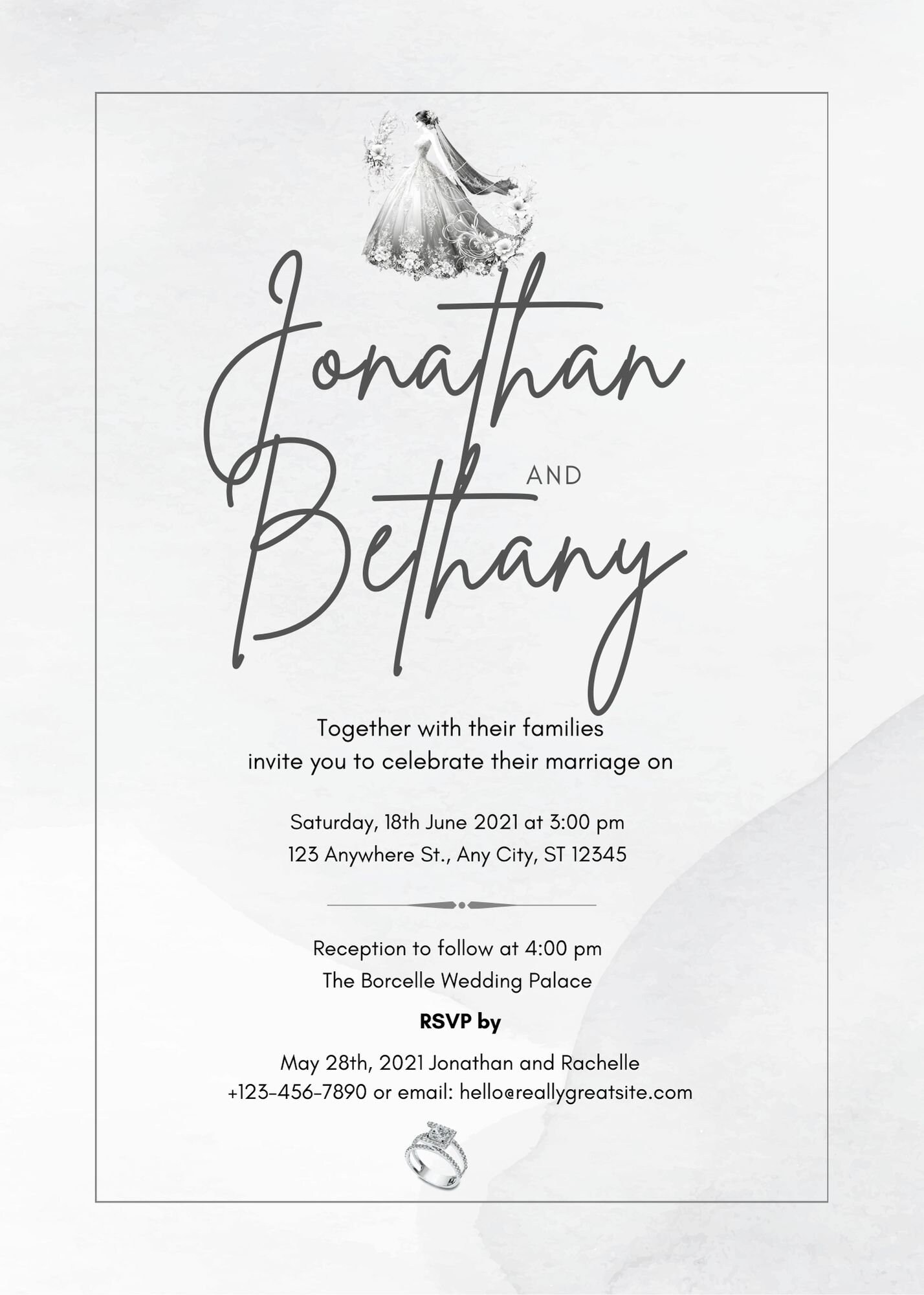 Elegant and Rural Wedding Invitation Bundle: Sophisticated and ...