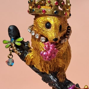 Adorable Golden Regal Vintage Mouse Sculpture - Etsy