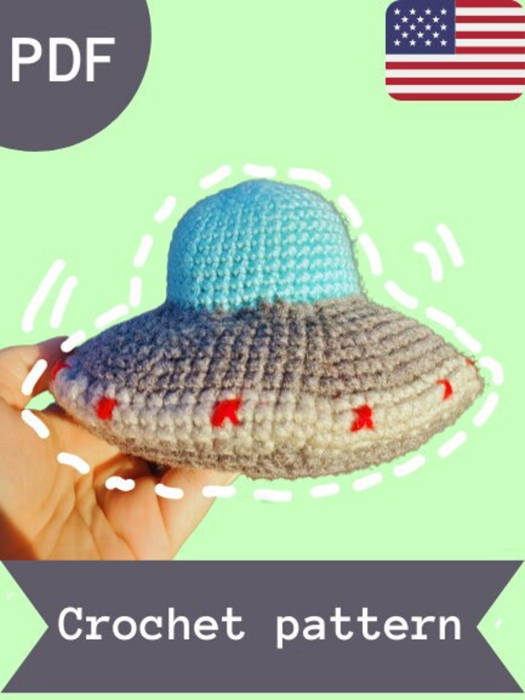 Crochet Spaceship Pattern/crochet Pattern ONLY - Etsy