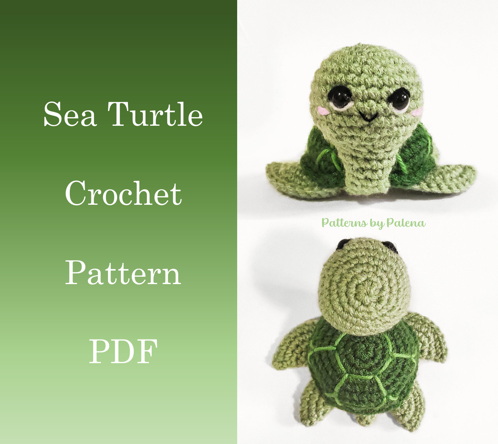 PATTERN ONLY Sea Turtle Crochet Pattern Instant DOWNLOAD - Etsy