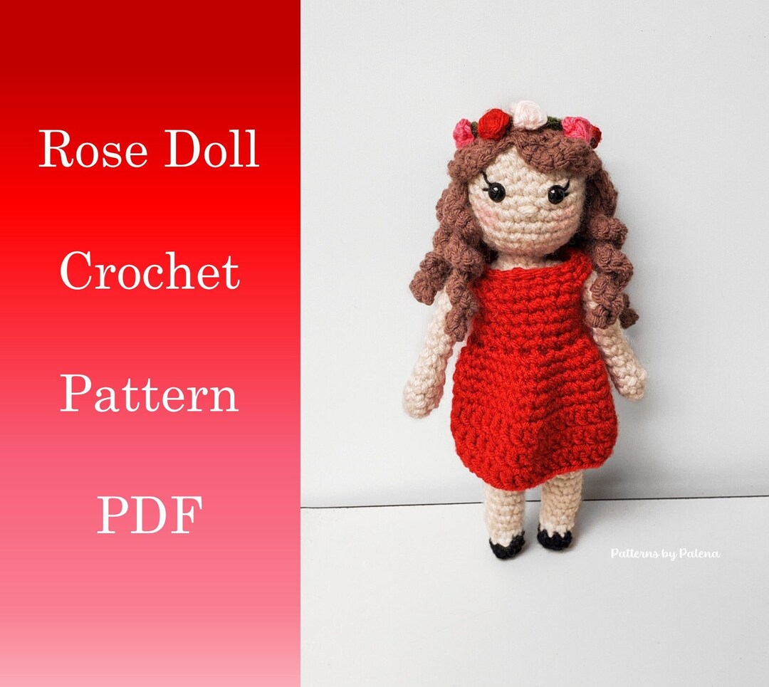 PATTERN ONLY Rose Doll Crochet Pattern Instant DOWNLOAD - Etsy