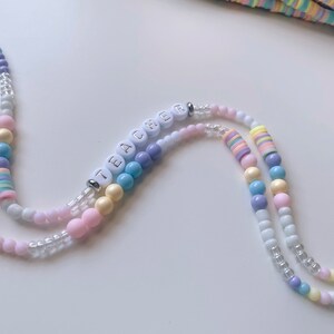 Spring Lanyard, Teacher Lanyard, Teacher Beaded Lanyard, Customized ...