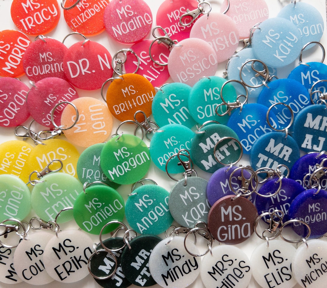 ADD on Name Disc for Lanyard, Name Plate, Name Disc, Teacher Name Disc ...