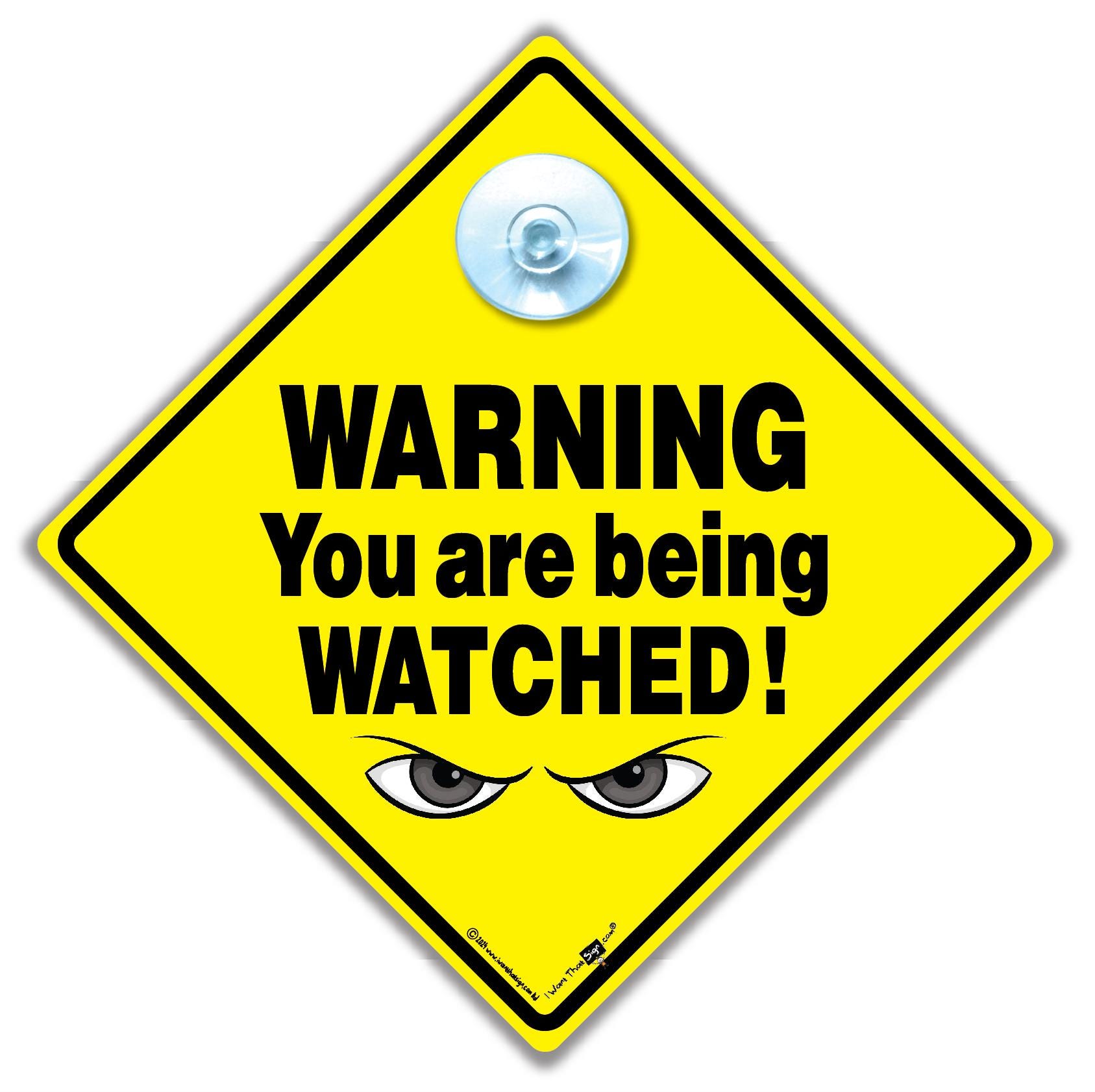 Warning You Are Being Watched Sign: Security Anti-trespass CCTV Notice ...