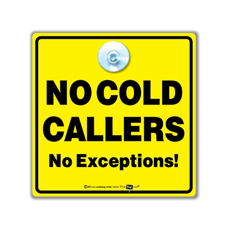 No Cold Callers Sign - Etsy UK