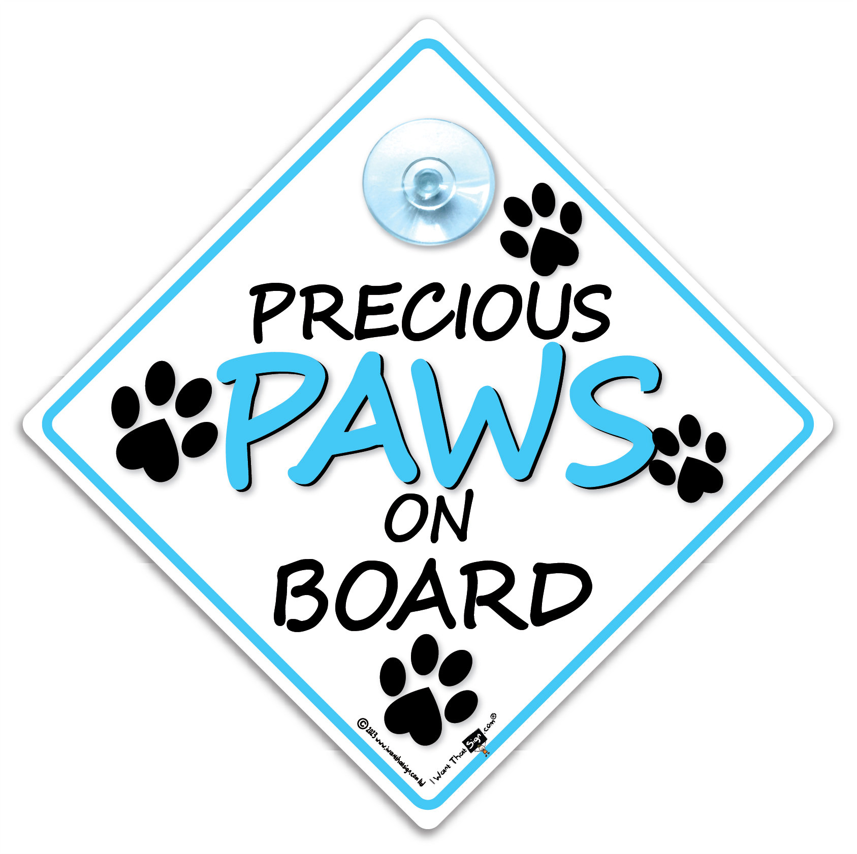 Precious Paws on Boaard Sign, Fur Baby Sign, Dog on Board Car Sign ...