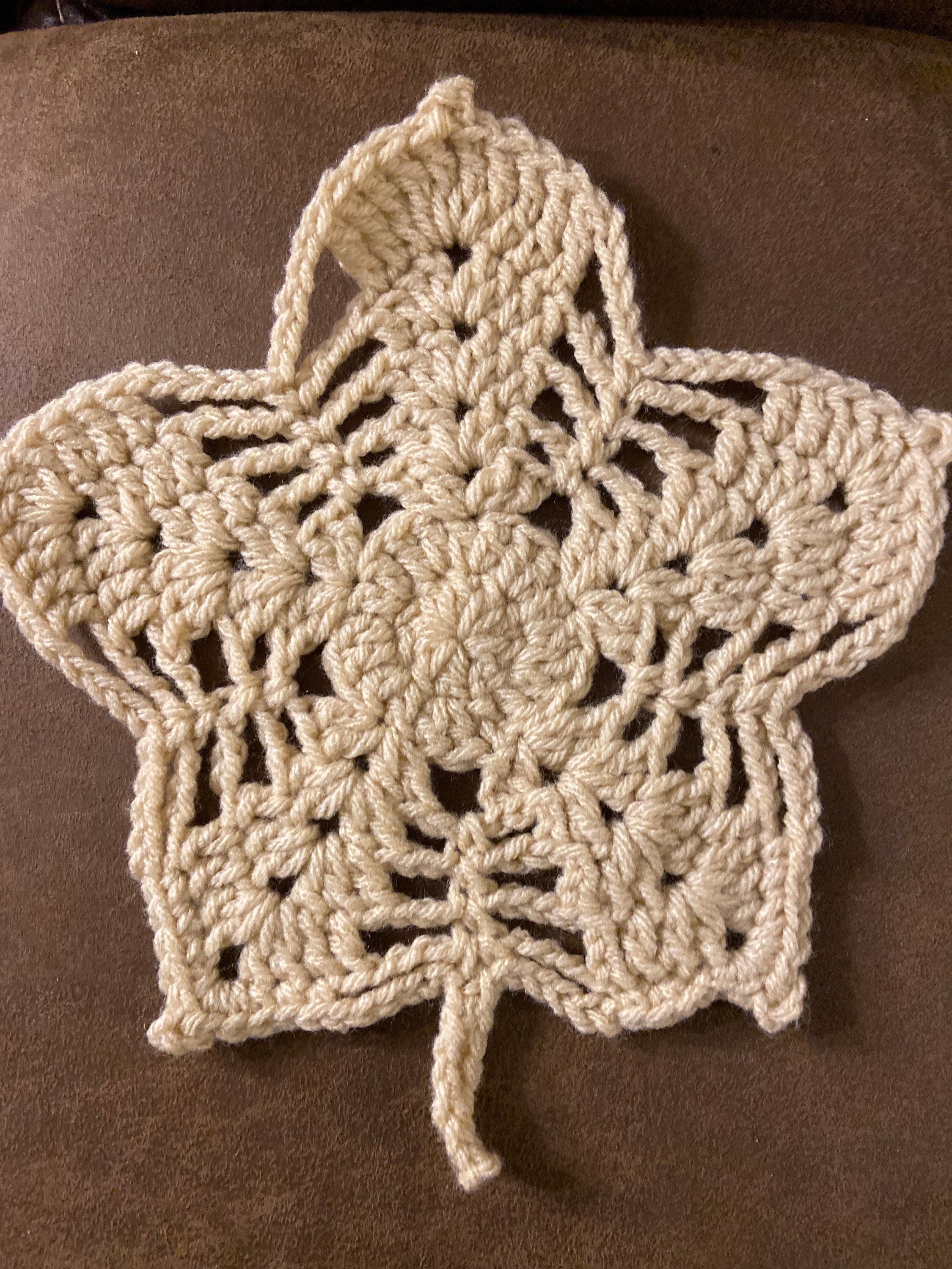 Crochet Maple Leaf Doily - Etsy