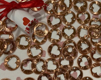 Lucky Penny With Heart Cut Out - Etsy