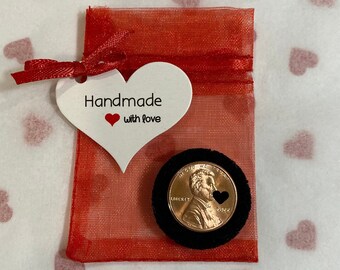 Lucky Penny With Heart Cut Out - Etsy