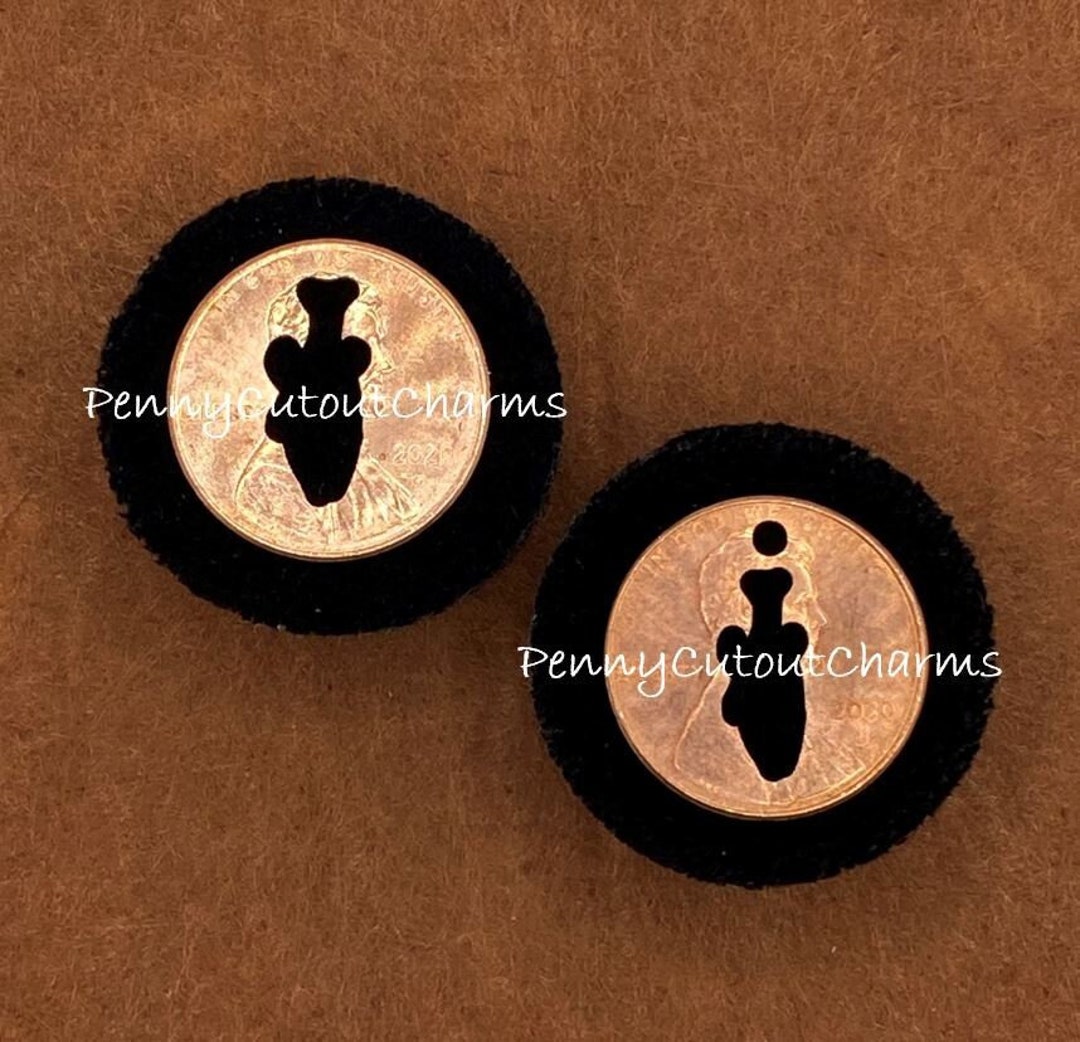 FISH BASS Penny Cutout Charms, Memorial Keepsake, Handmade With Love ...