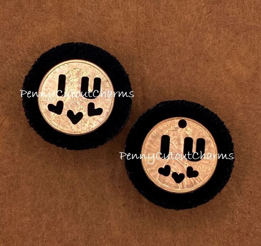 HEART Penny Cutout Charms, Penny Jewelry, Handmade With Love for ...