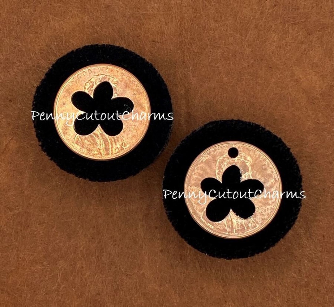 FOR CHARITY Lucky Penny Cut Out FLOWER Penny Charm Happy Mothers Day ...