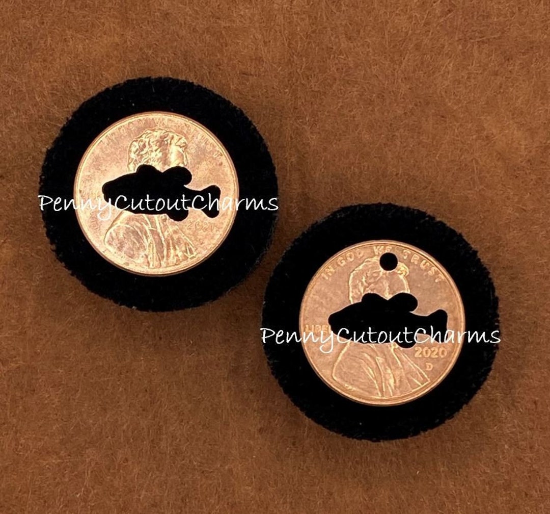 FISH Penny Cutout Charms, Fisherman's Lucky Coin, Handmade With Love ...