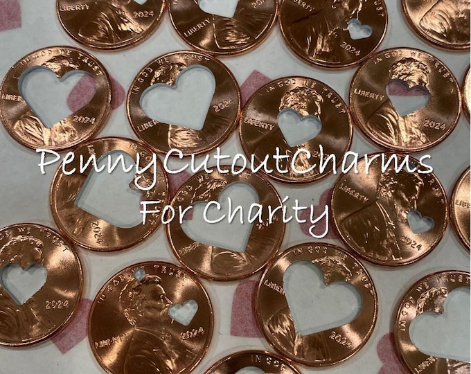 Lucky Penny With Heart Cut Out - Etsy