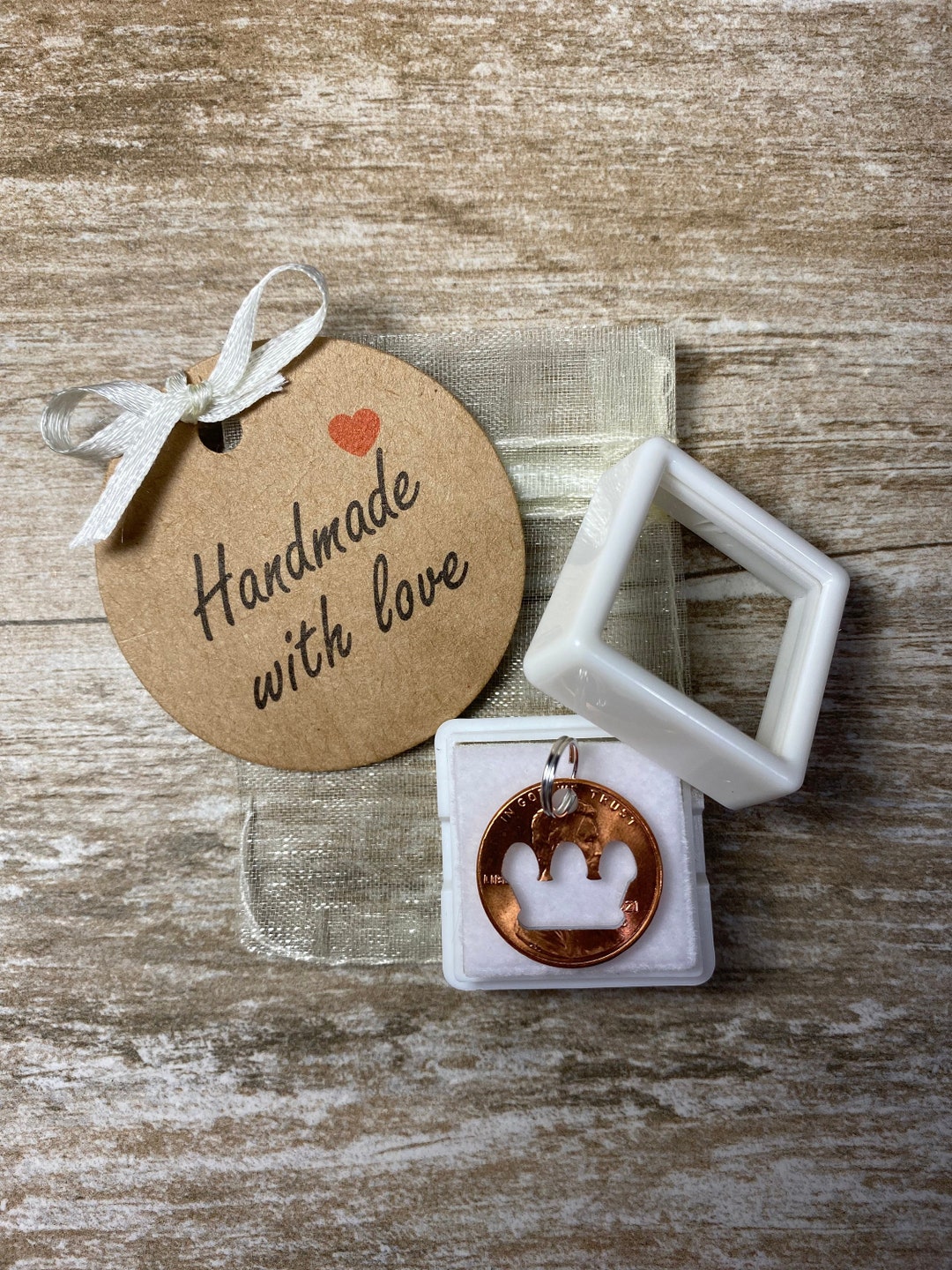 FOR CHARITY Prince CROWN Penny Cut Out Charm "ruler of My Heart ...