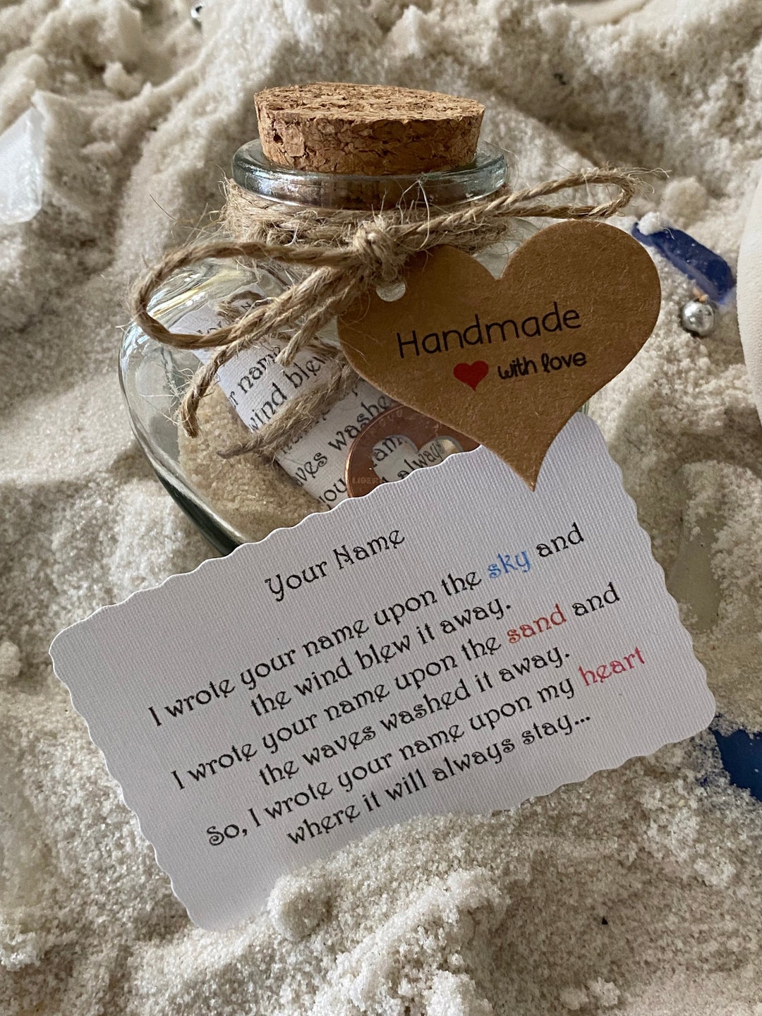 CHARITY Lucky Penny Cut Out HEART Penny Love Poem & Penny HEART Cut Out ...