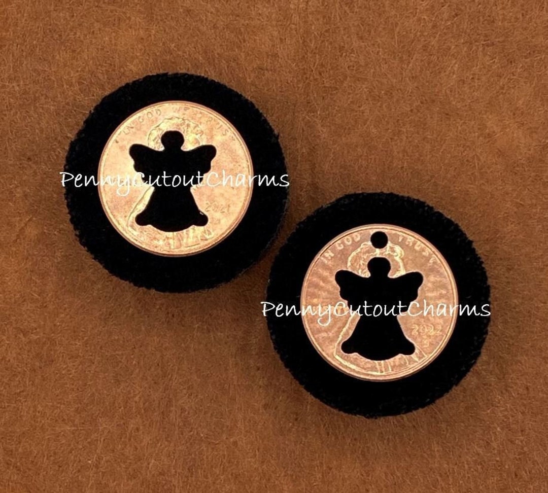 ANGEL Penny Cutout Charms, Pennies From Heaven, Handmade With Love for ...