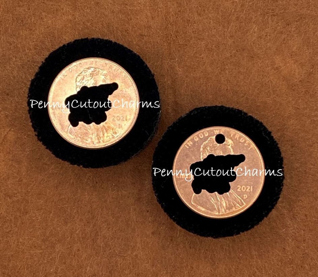 FOR CHARITY Lucky Penny Cut Out ASIA Penny Keepsake Unique Penny Gift ...