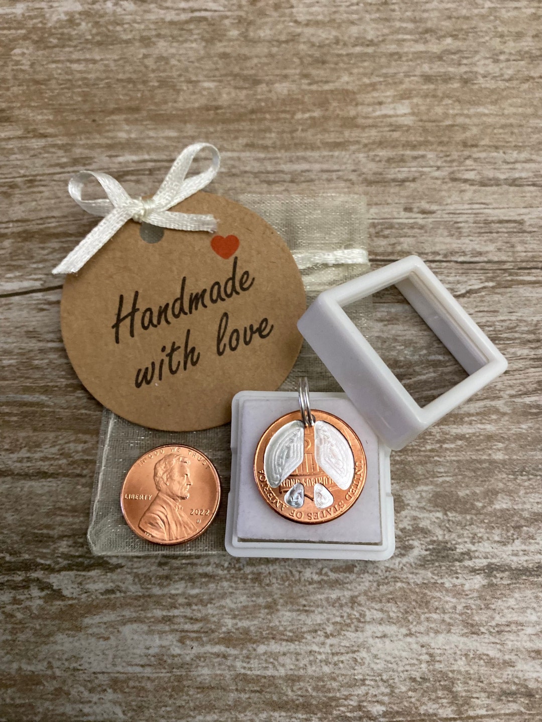 FOR CHARITY PEACE Sign Penny Pocket Charm peace-love-harmony Penny ...