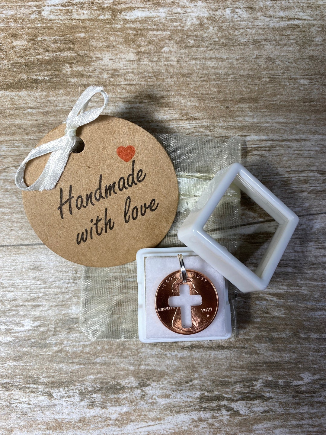 CHARITY CROSS Penny Cut Out CROSS Penny Charm a Choice Made in Love ...