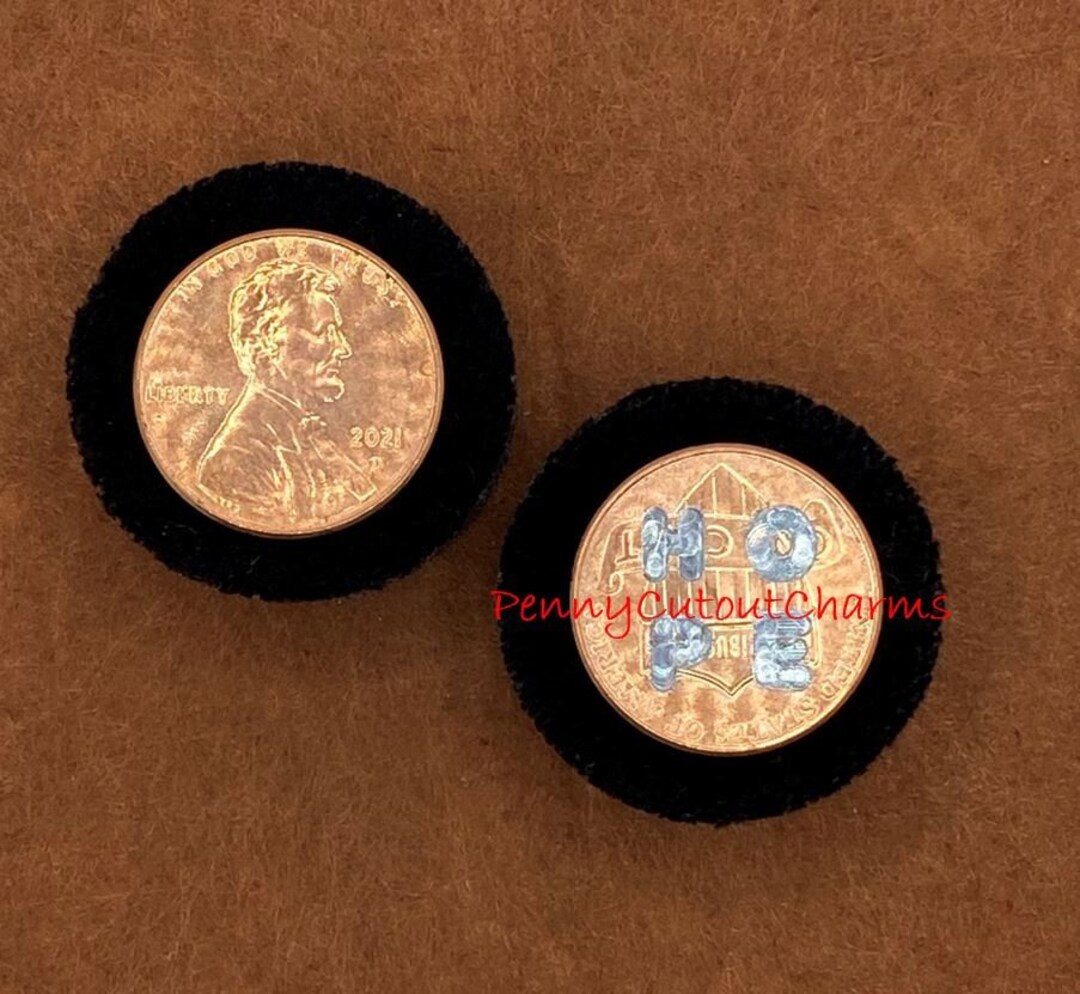 CHARITY Lucky Penny Cut Out HOPE Penny Charm Encouragement Unique Penny ...