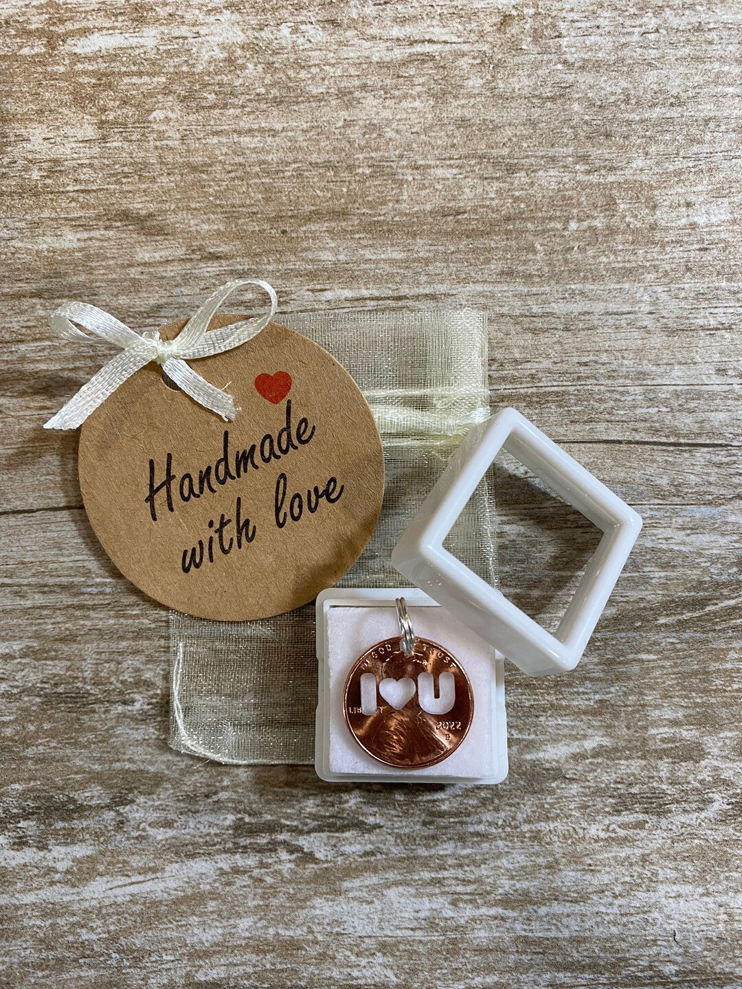 HEART Penny Cutout Charms, Handmade With Love for Charity - Etsy