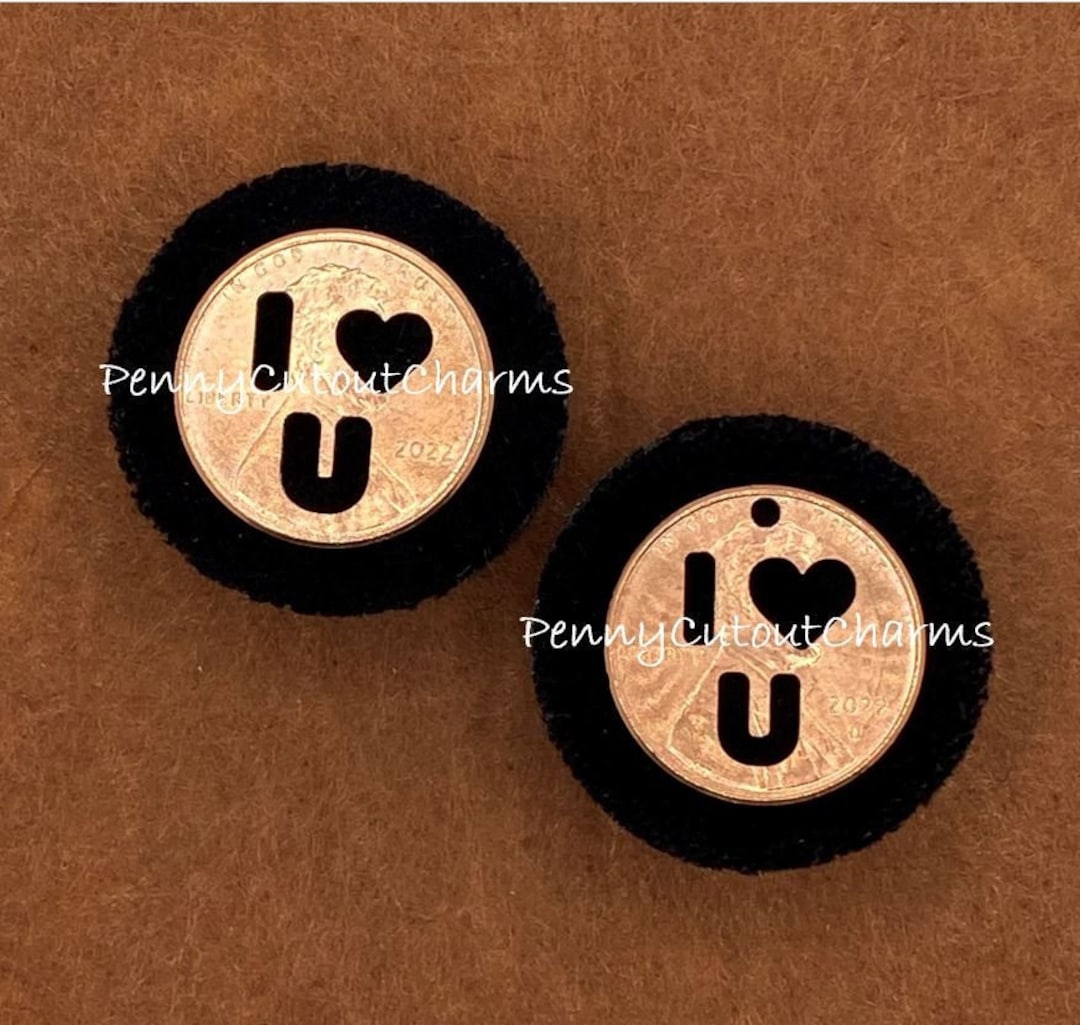 HEART Penny Cut Out Charms, Handmade With Love for Charity - Etsy