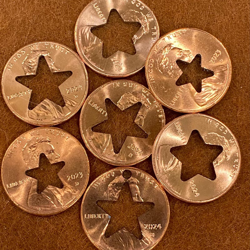 Gold Coin Craft Cut Outs - Etsy