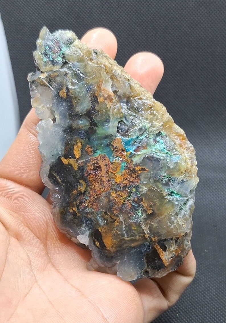 Slab Specimen Confetti Chrysocolla Chrysocolla Native Copper - Etsy