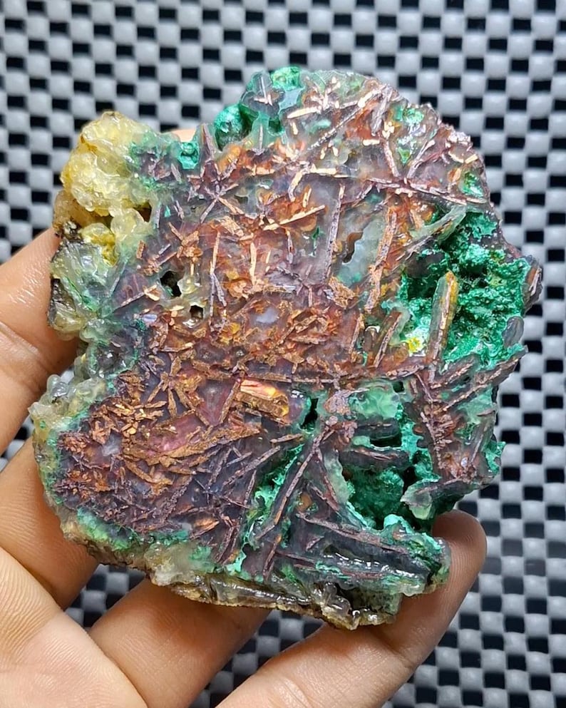 Plaques - Spécimen - Cuivre natif chrysocolle - Aquadite - Etsy France