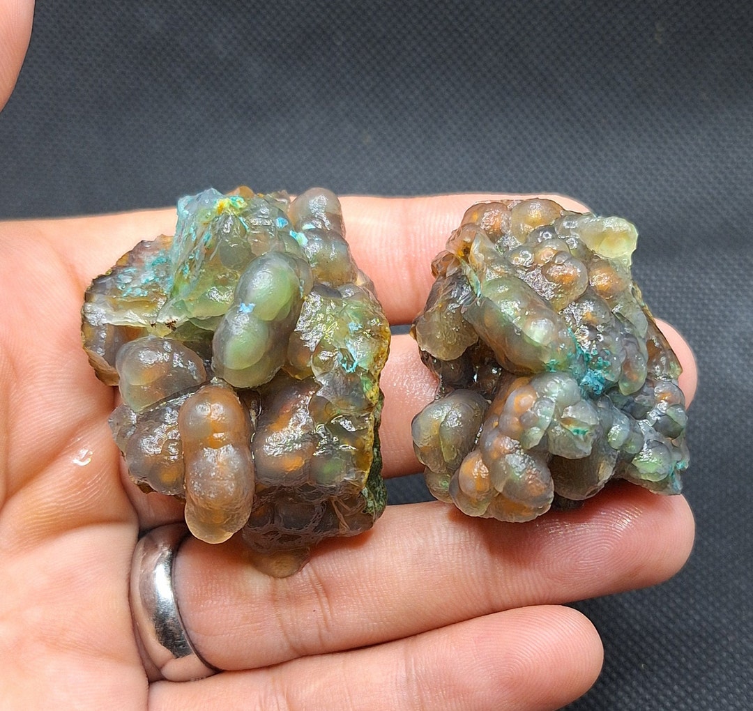 Specimen Botryoidal Chrysocolla Native Copper 2 Pcs - Etsy
