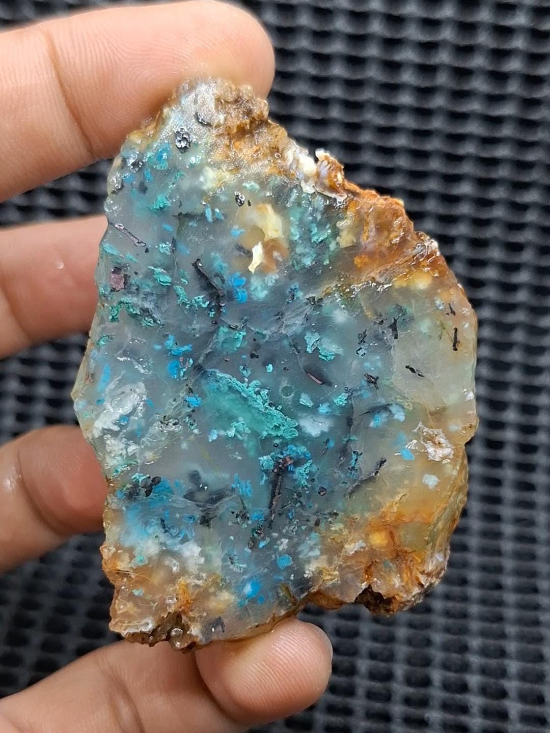 Slabs Confetti Chrysocolla | Chrysocolla Native Copper | Aquadite - Etsy