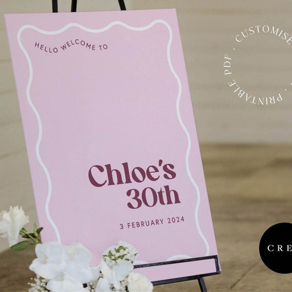 Printable 30th Birthday Sign - Etsy