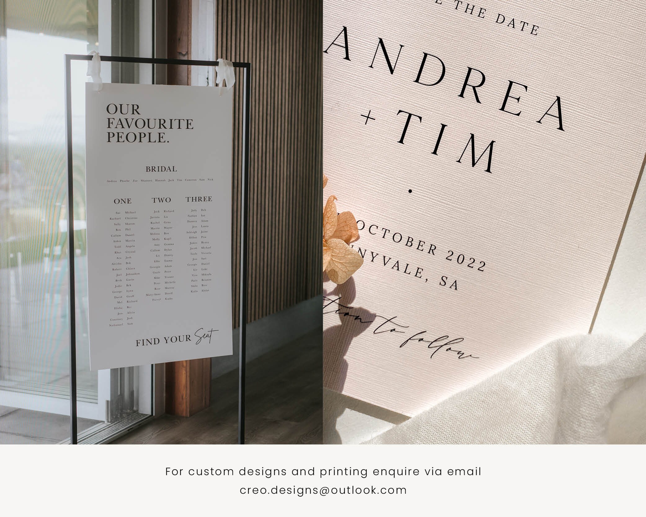 Wave Wedding Invitation, Modern Printable Invite, Wavy Border, Black ...