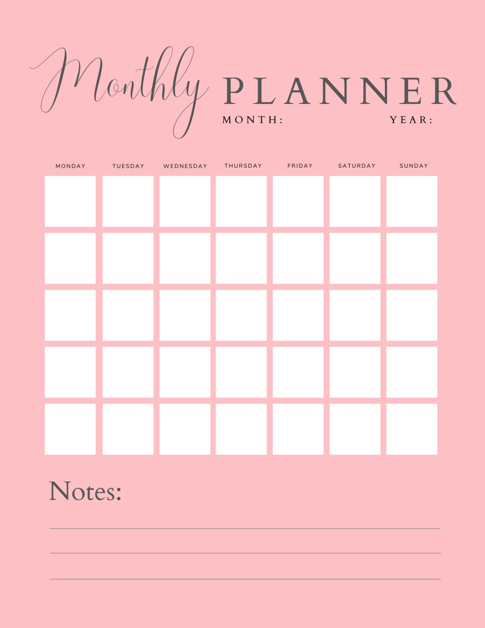 Printable Personal Planning Sheets Includes a Daily, Weekly, and ...