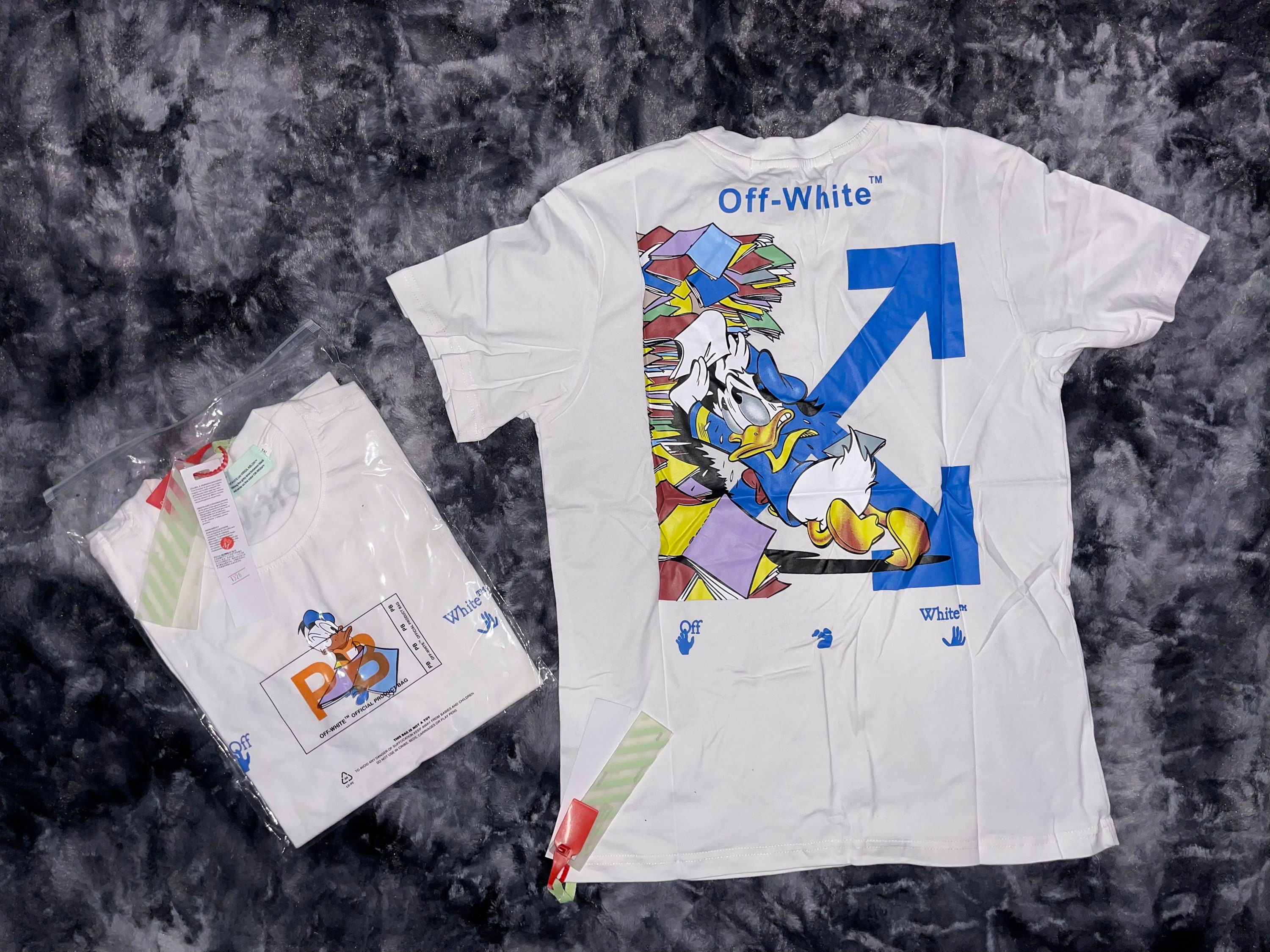 Donald Duck OFF WHITE Tshirt | Etsy