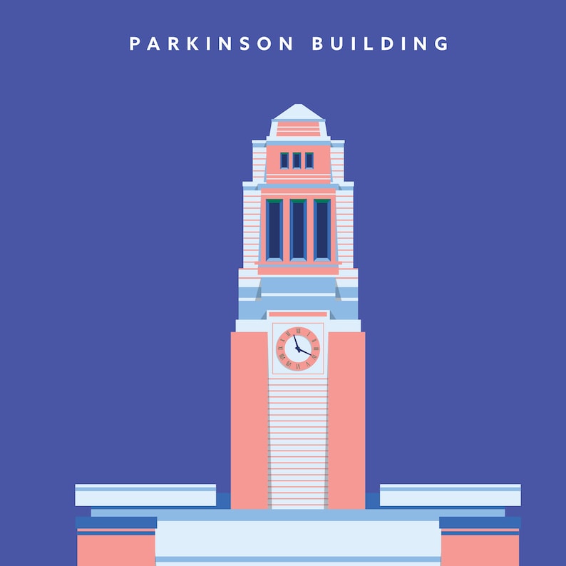 Leeds Parkinson Building, University of Leeds, Graduation Illustration ...