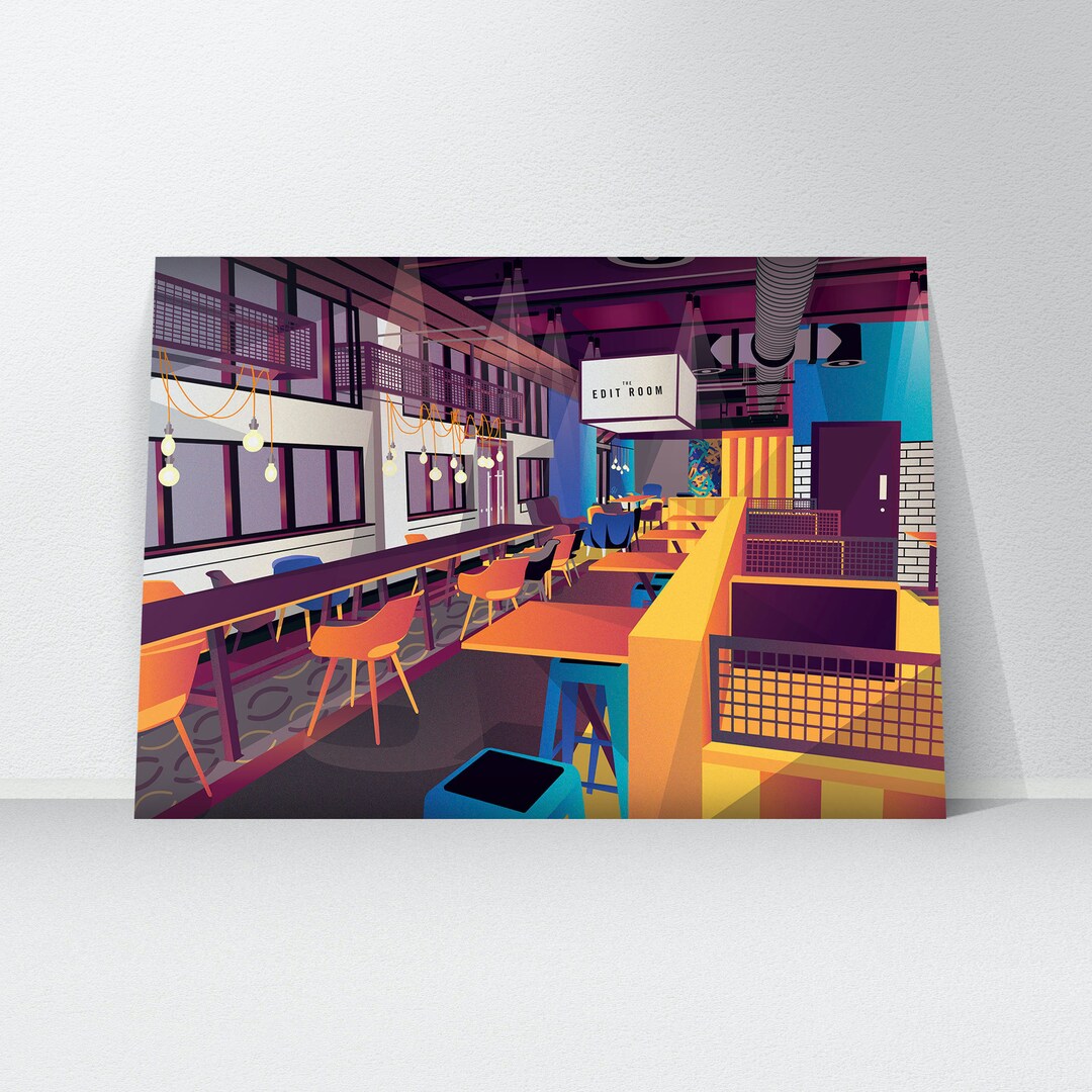 The Edit Room, Edward Boyle, Art Print Poster, University of Leeds ...