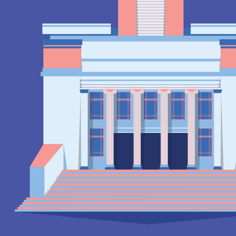 Leeds Parkinson Building, University of Leeds, Graduation Illustration ...