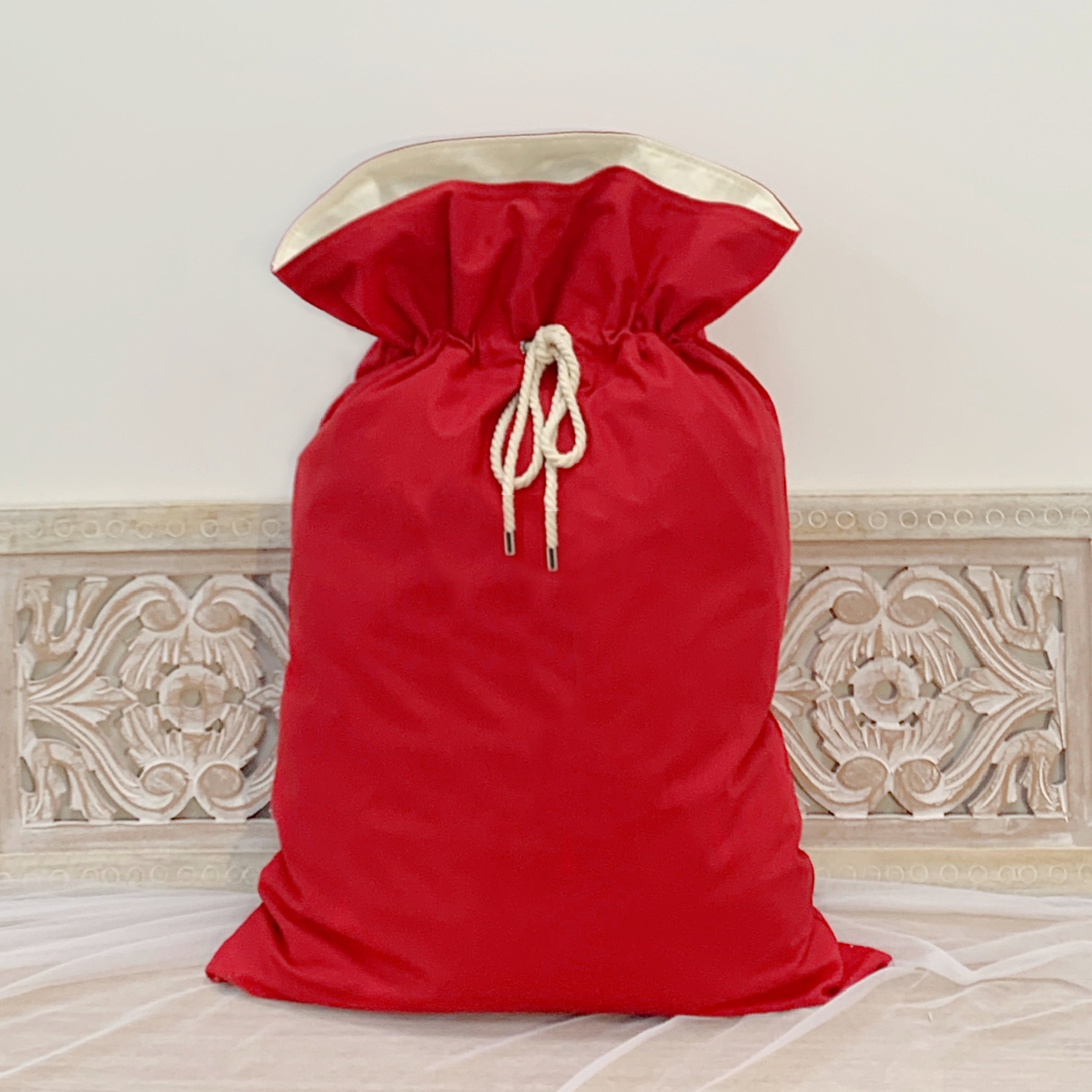 Blank Cotton Santa Sack | Personalizable Christmas Gift Bag (50x70cm ...
