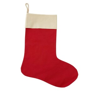100% Cotton Canvas Blank Christmas Stocking | Size 20cm Opening X 45cm ...