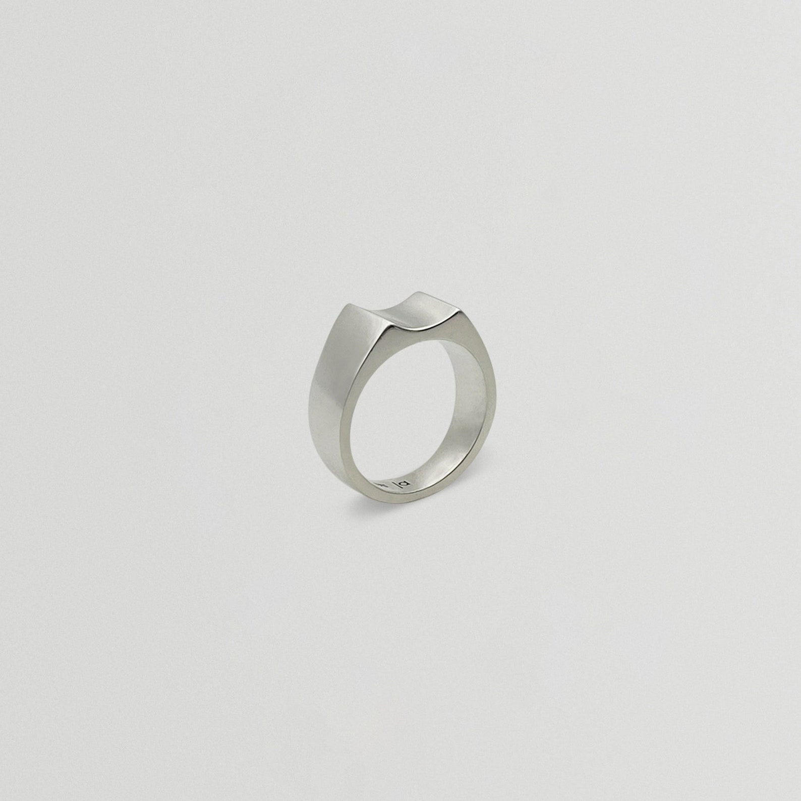 Elegant Signet Ring, Unique Shape Silver Ring, Pinky Signet Ring for ...