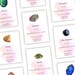 EDITABLE Crystal Cards, Crystal Printable Cards, Crystal Inserts ...