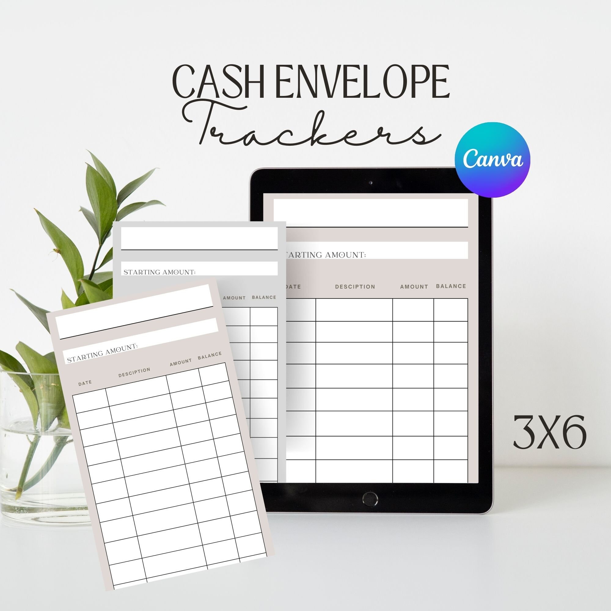 EDITABLE Cash Envelope Tracker, Printable Cash Envelope, Budget Insert ...