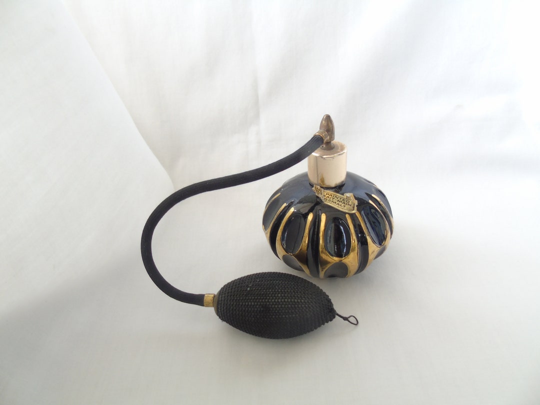 Black & Gold Atomizer Bottle - Etsy