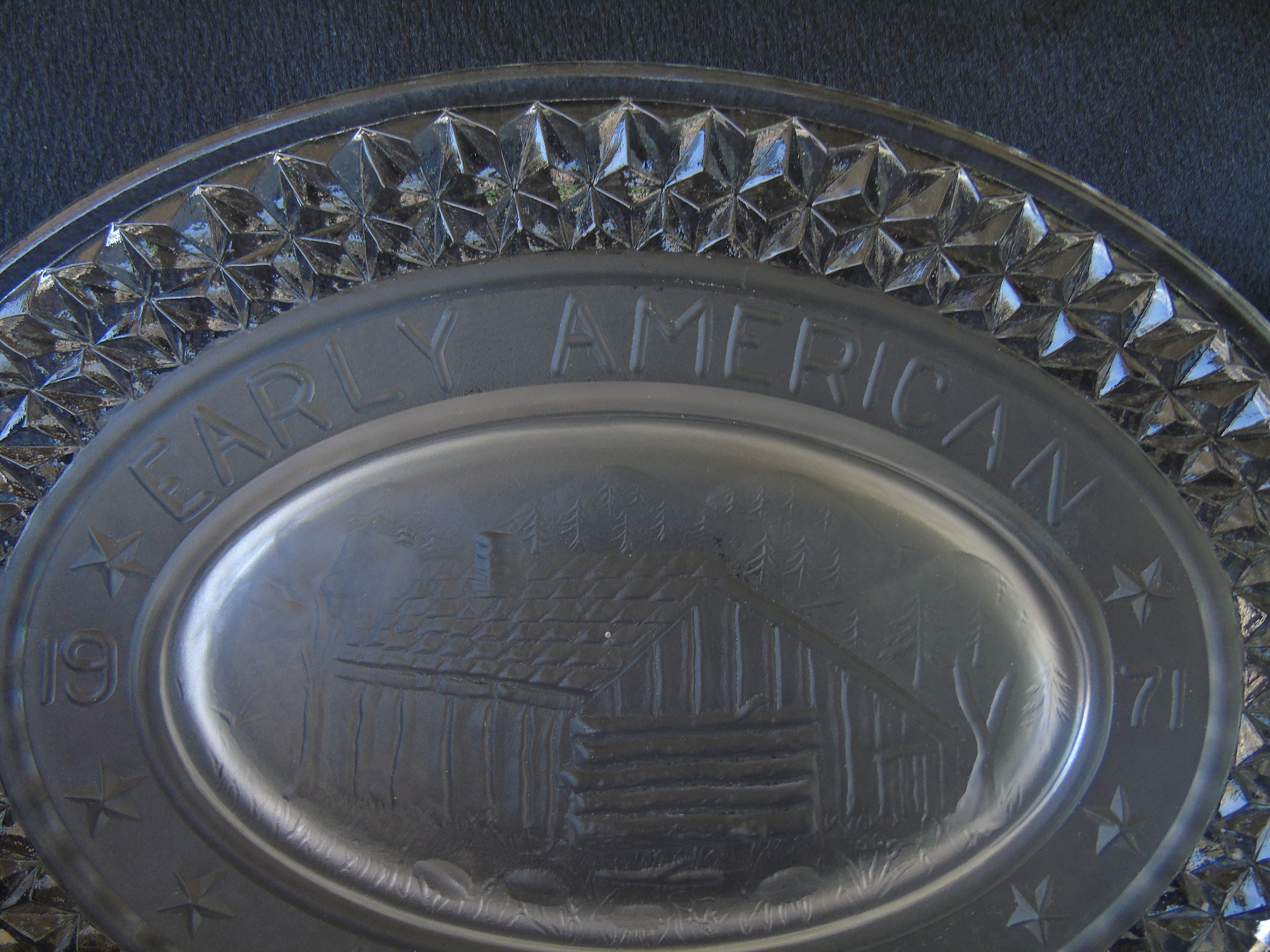 Fenton for L. G. Wright Oval Emblem Plate - Etsy